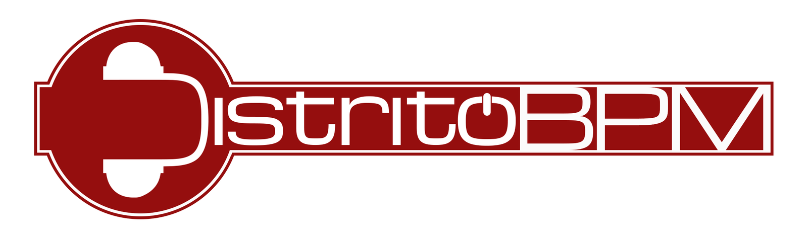 Distrito Logo 3 (White) - Tienda Digital de Musica Makina & Hard